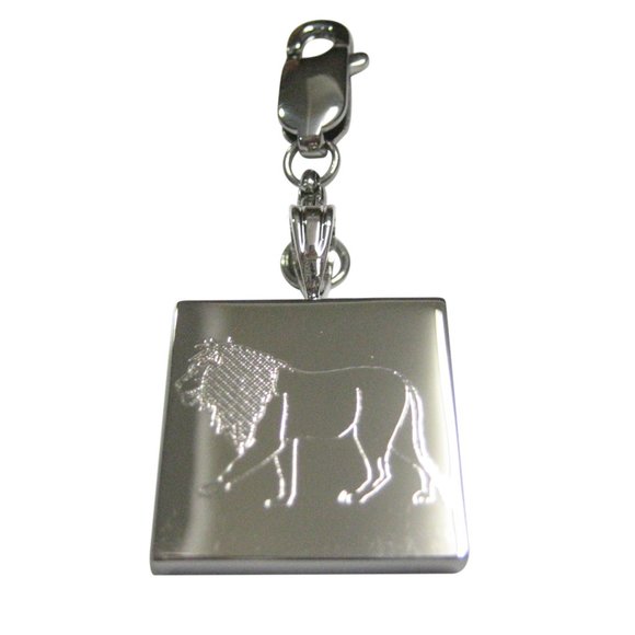 Kiola Designs | Accessories | Left Facing Full Lion Pendant Zipper Pull ...